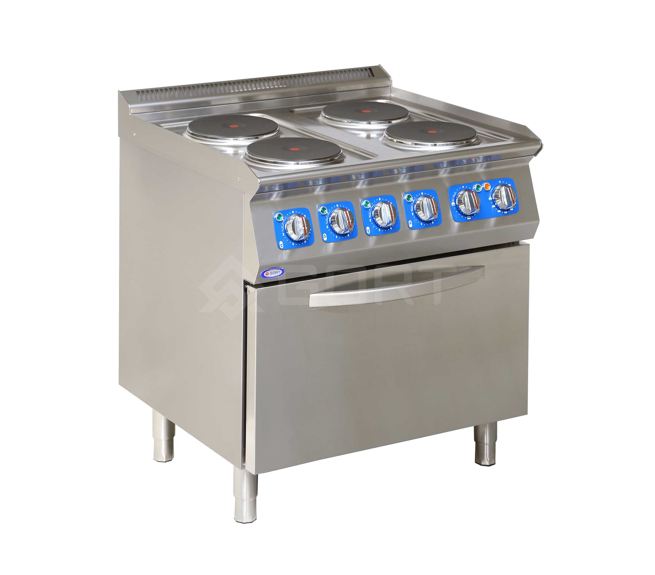 4 plate electric cooking range on electric oven | GORT – Foodservice ...