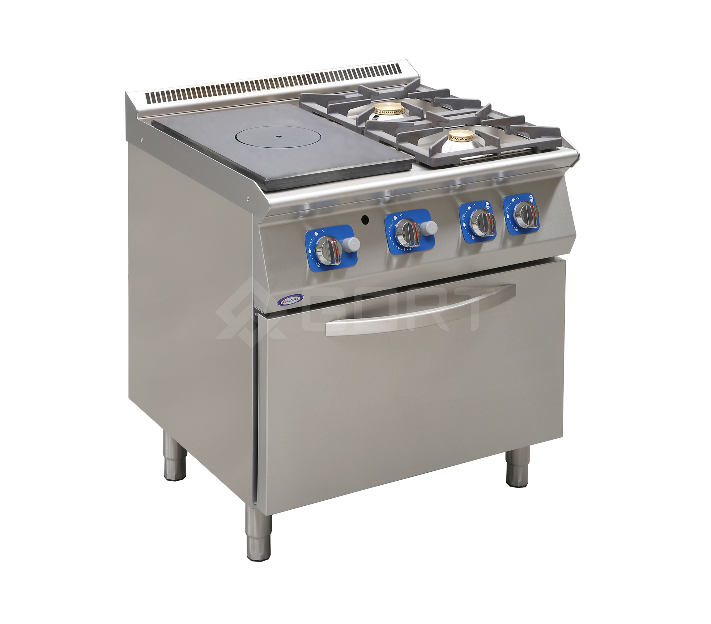 Gas solid top with 2 burner gas cooking range on gas oven - GORT ...