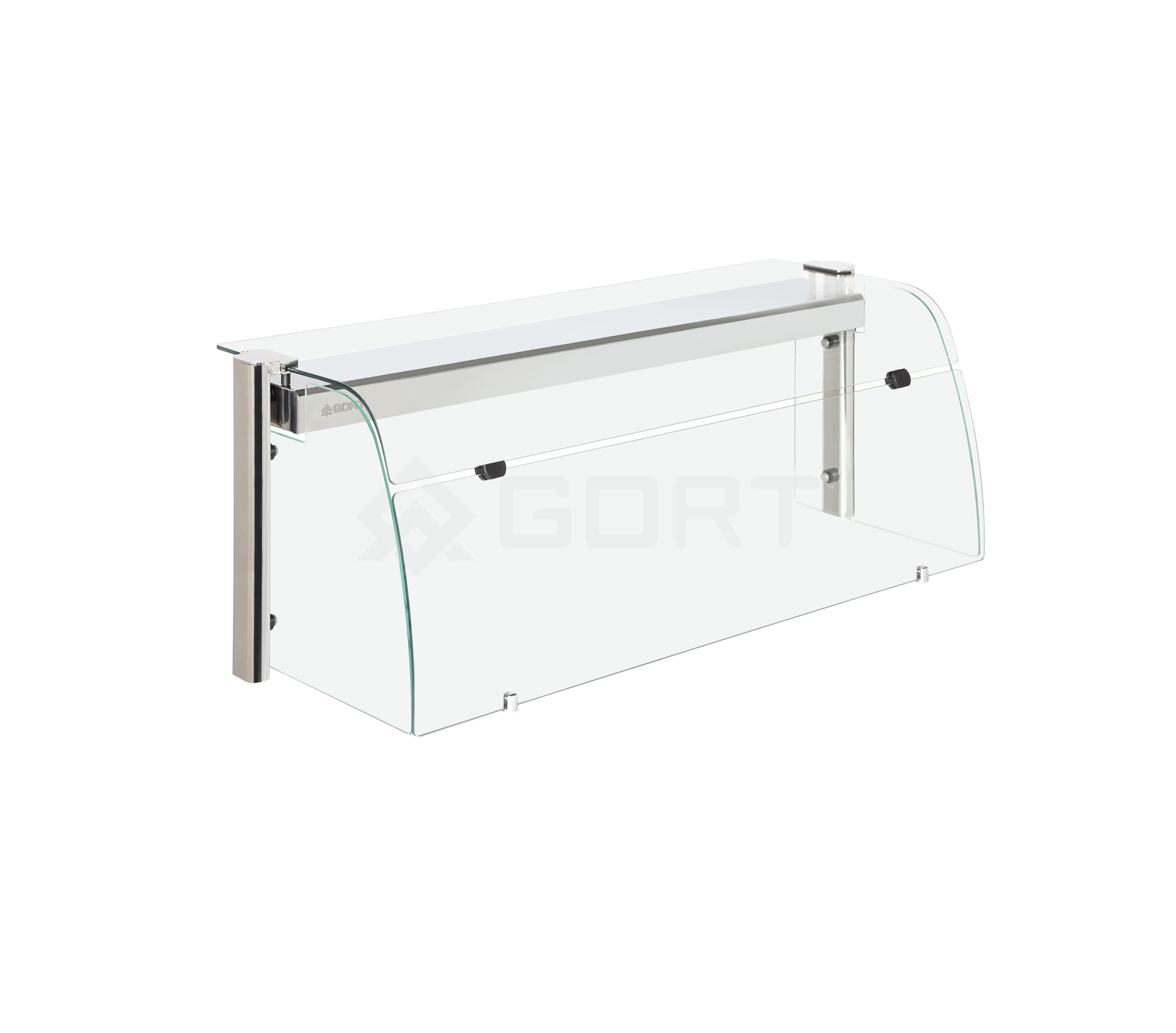 1-tier enclosed glass gantry with side glass - GORT - Foodservice ...